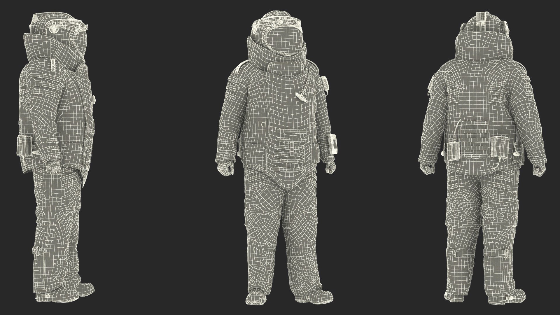 Man In EOD 10 Bomb Suit Stand Pose 3D Model - TurboSquid 2153014