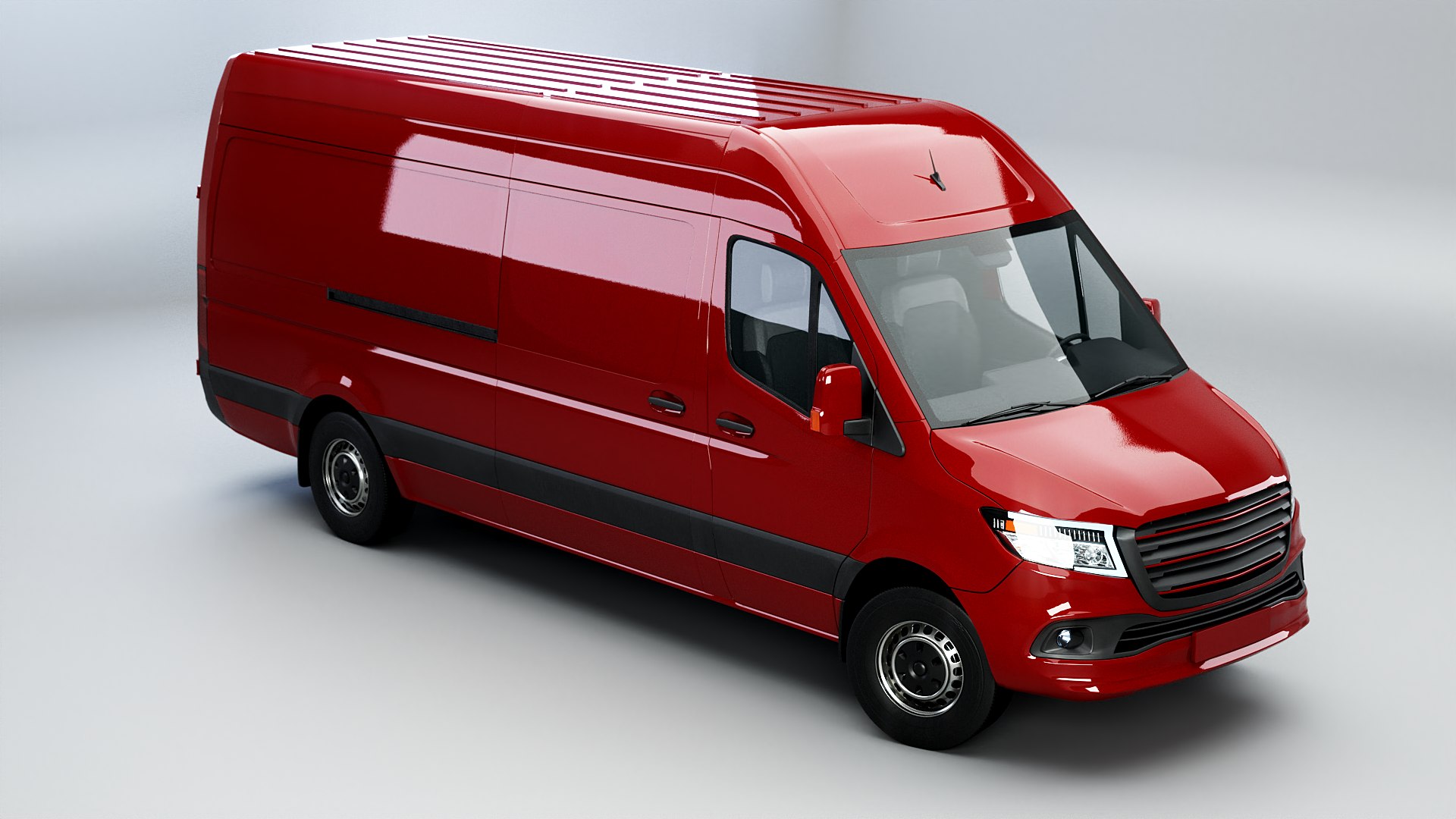 Generic Euro Long Panel Van Model - TurboSquid 2299347