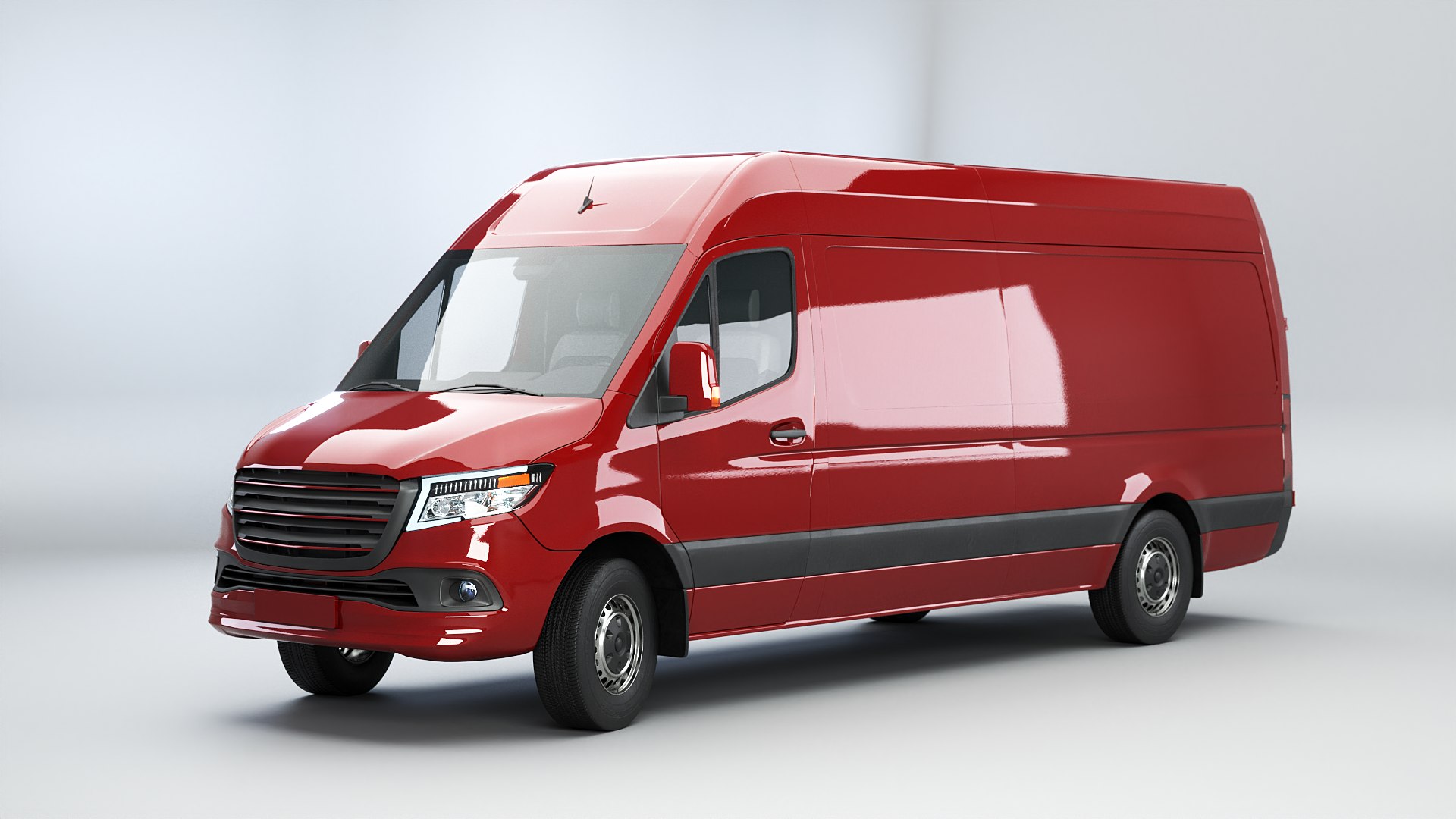 Generic Euro Long Panel Van Model - TurboSquid 2299347