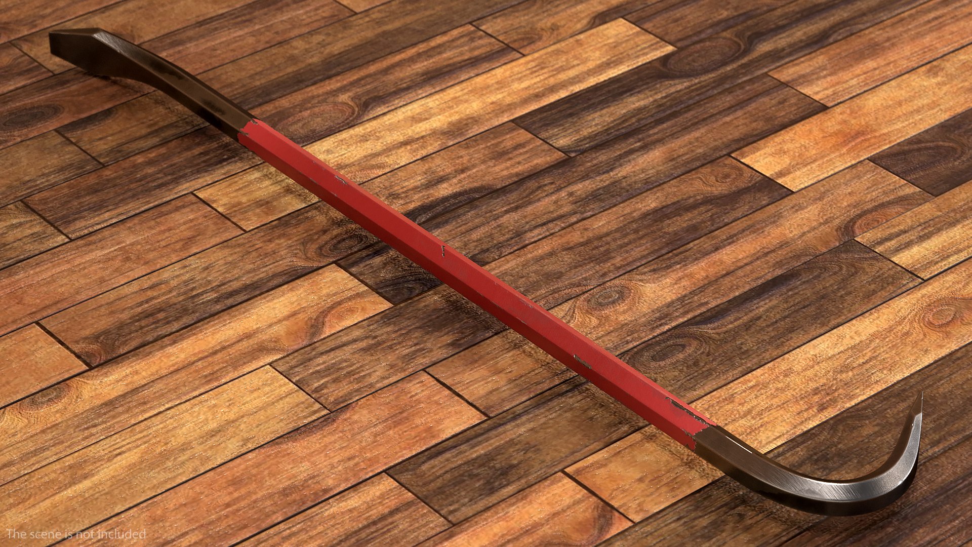 3D Model Old Metal Crowbar Bar - TurboSquid 1456324