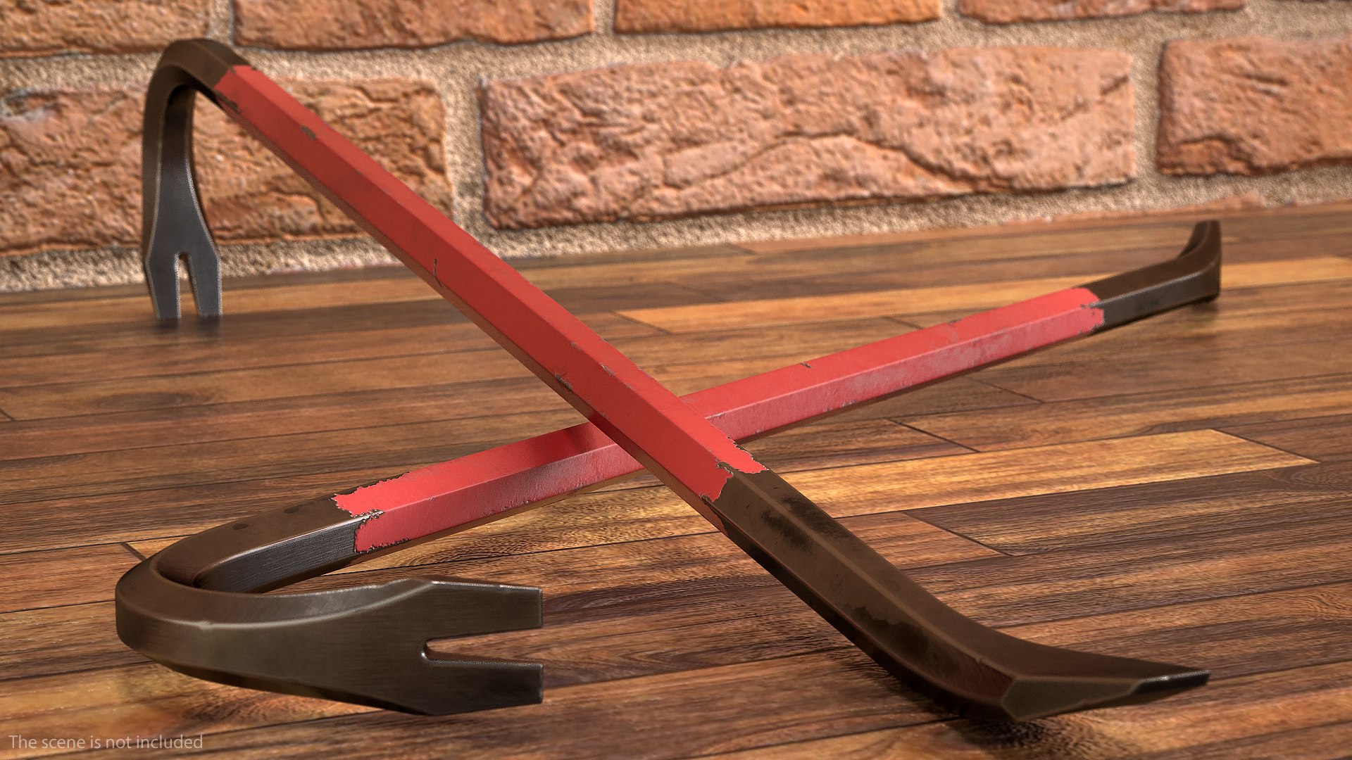 3D Model Old Metal Crowbar Bar - TurboSquid 1456324