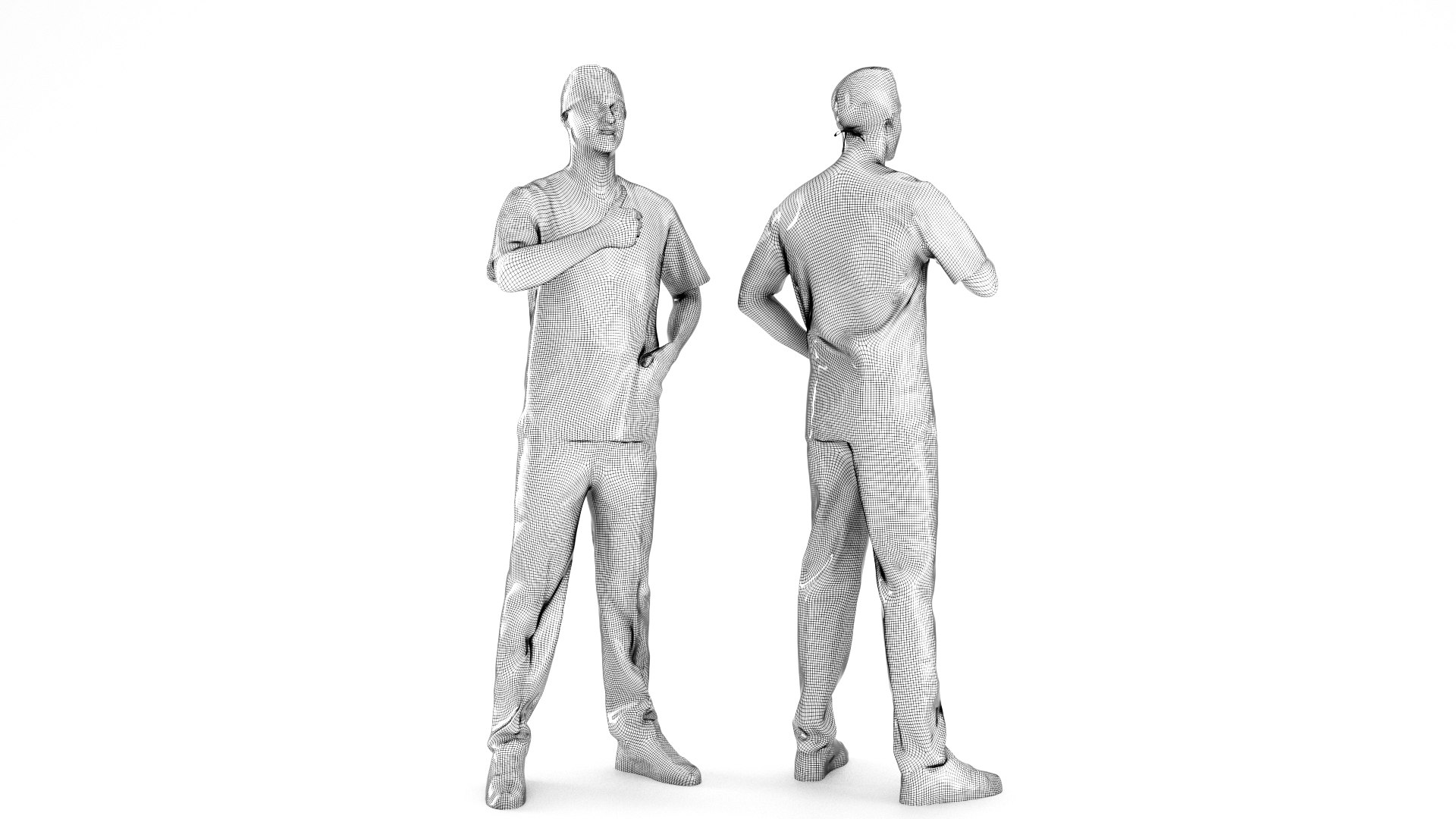 3D human man surgical character - TurboSquid 1452440