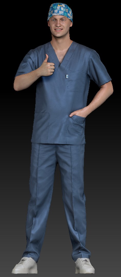 3D human man surgical character - TurboSquid 1452440