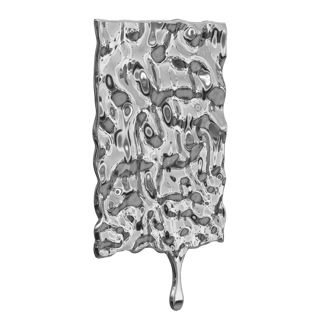 3D Melting Wall Art Sculpture Model - TurboSquid 1896457