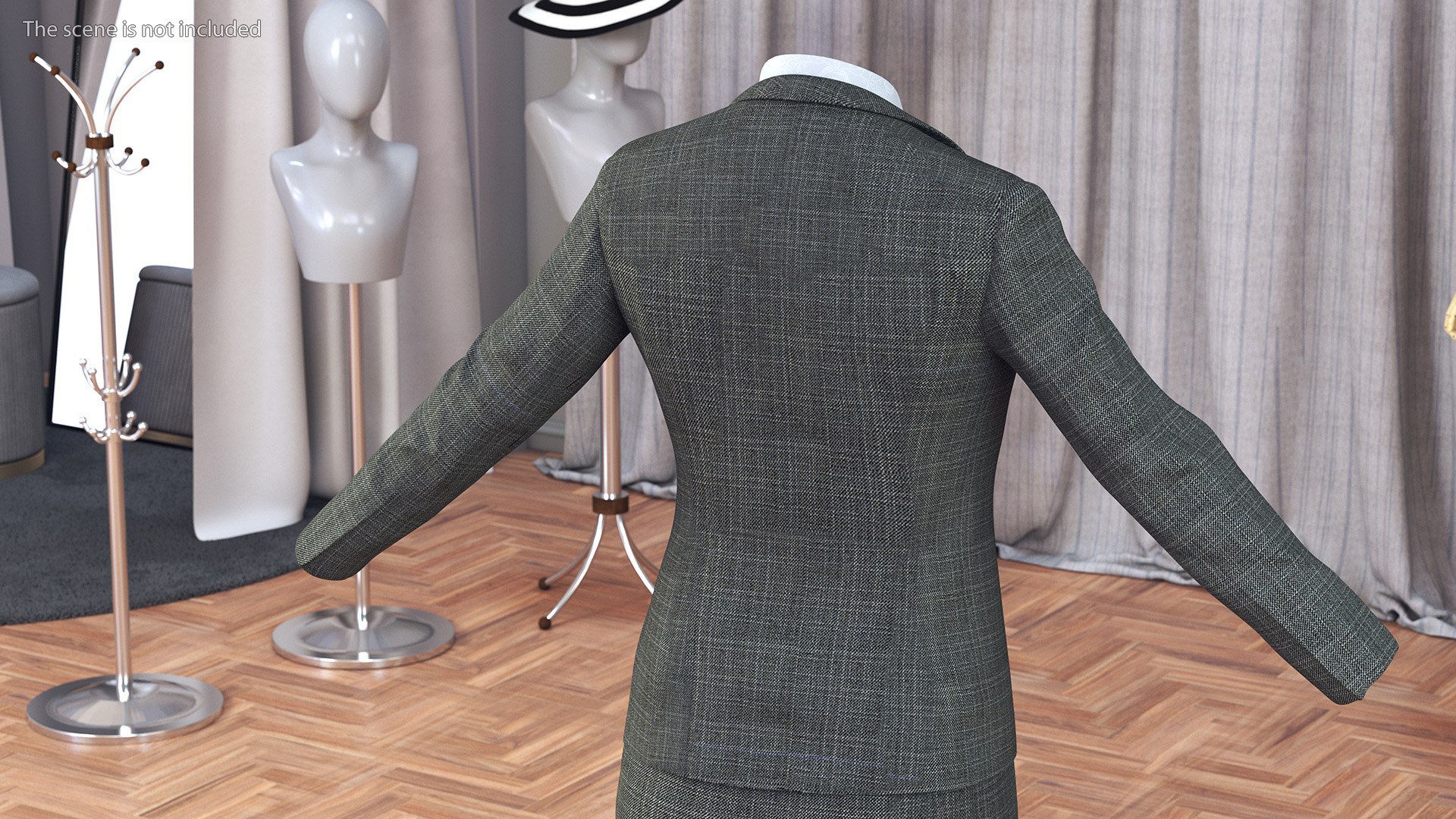 Womens Business Suit With High Heels 3D - TurboSquid 2228897