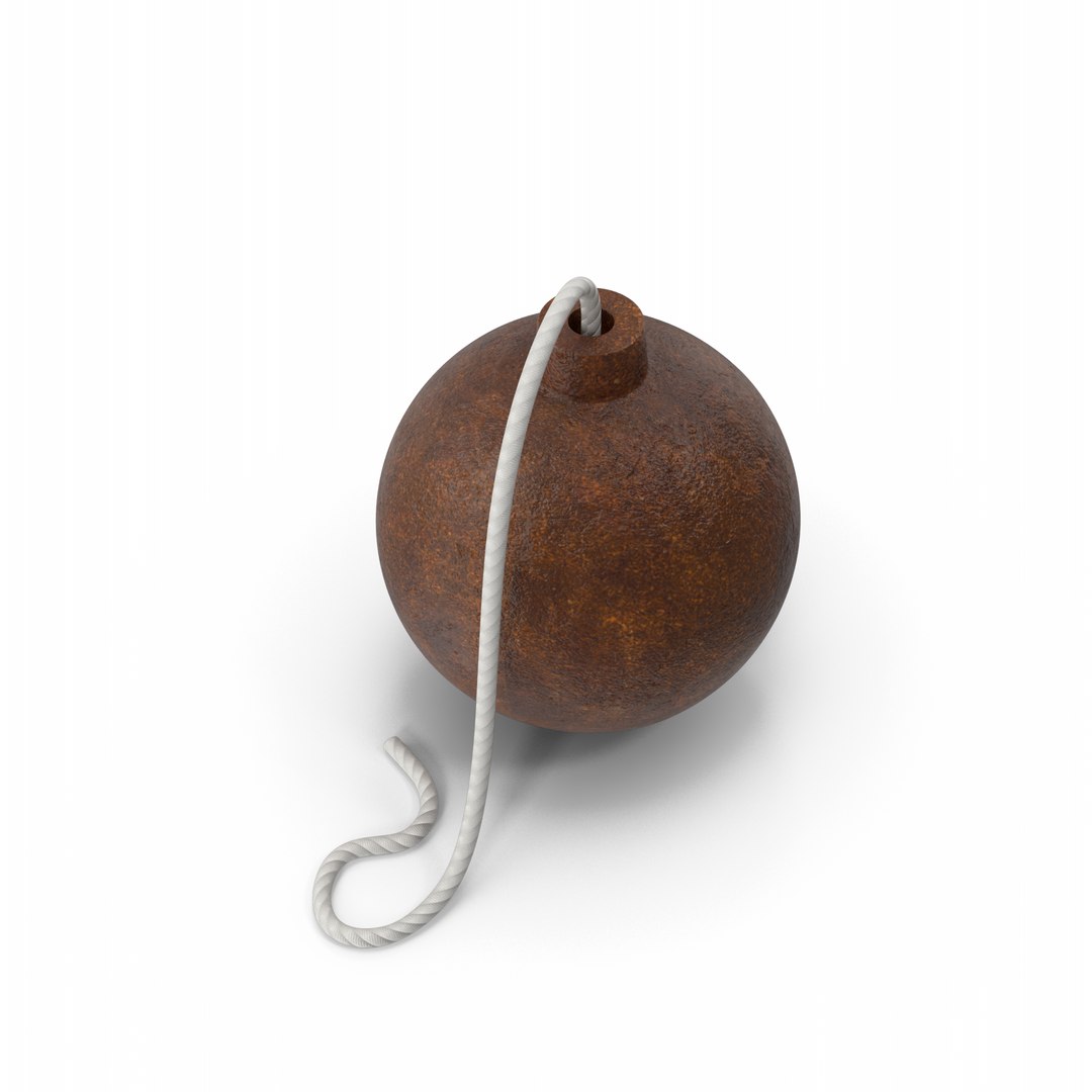 Rusty Ball Bomb Model - TurboSquid 2242208