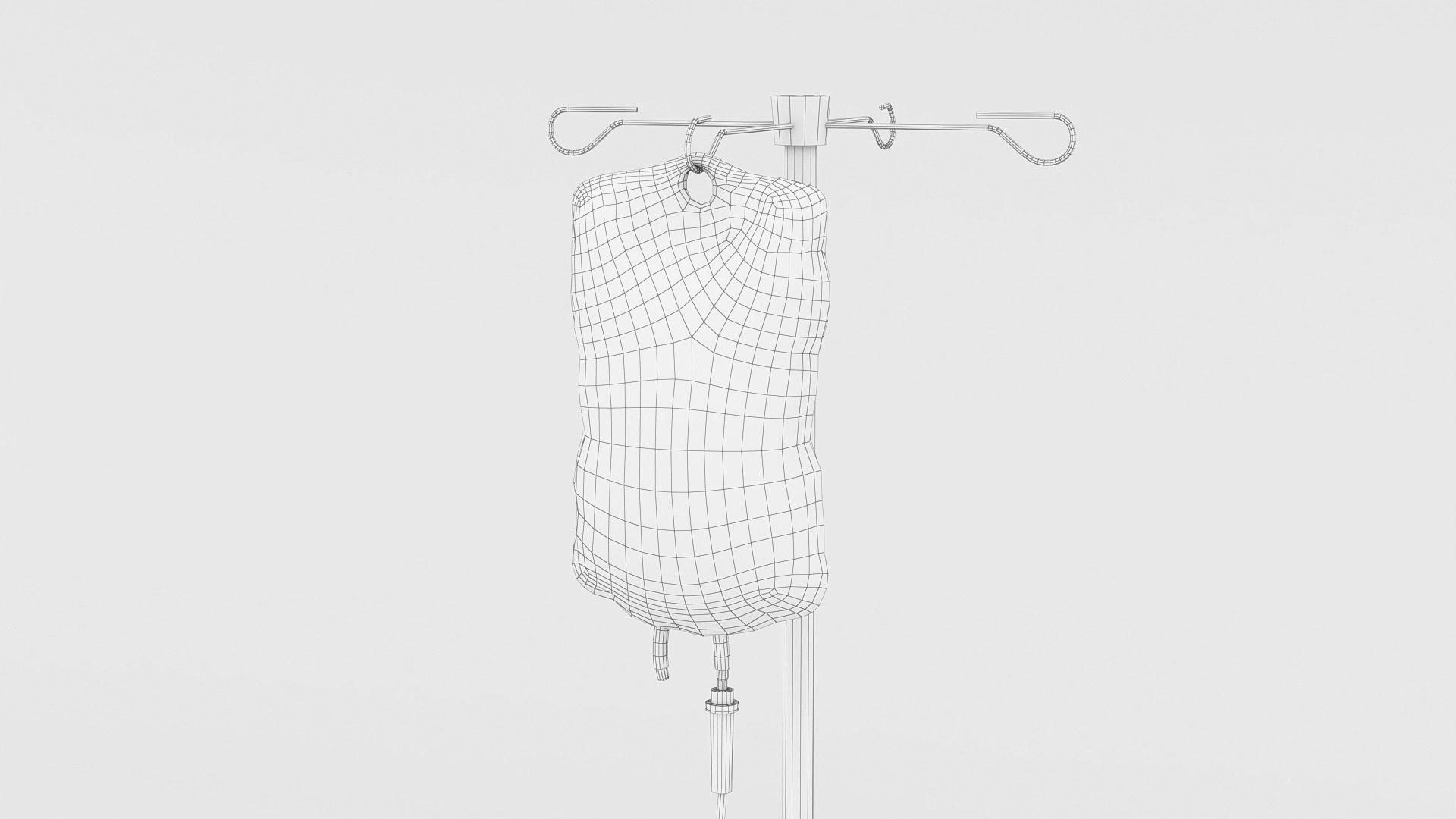 3D Hospital Dripping Low-poly Model - TurboSquid 2173132