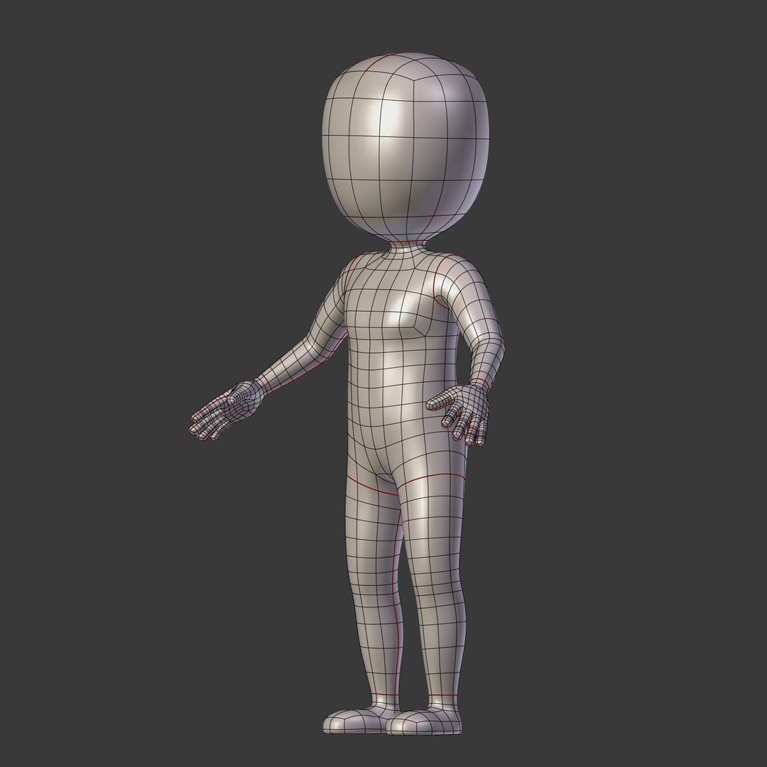 Cartoon Character Model - TurboSquid 2162453