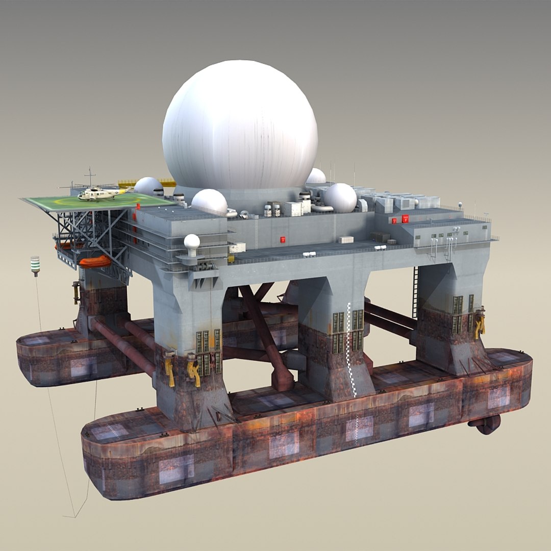 3d Sbx- Sea-based X-band Radar Model