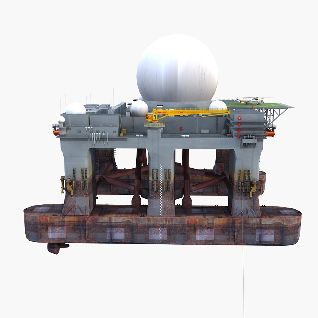 3d Sbx- Sea-based X-band Radar Model