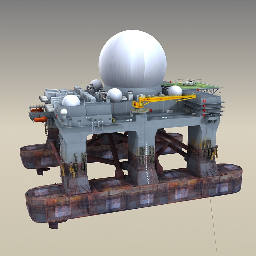 3d Sbx- Sea-based X-band Radar Model