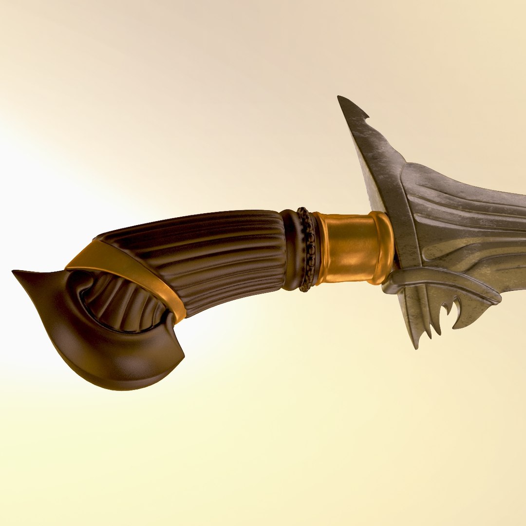 3d Keris Sword Model