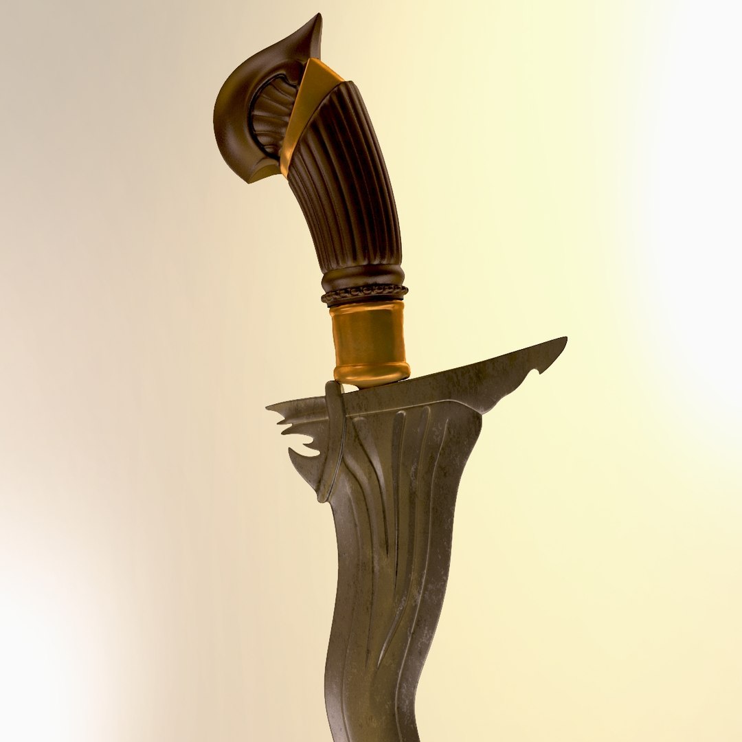 3d Keris Sword Model