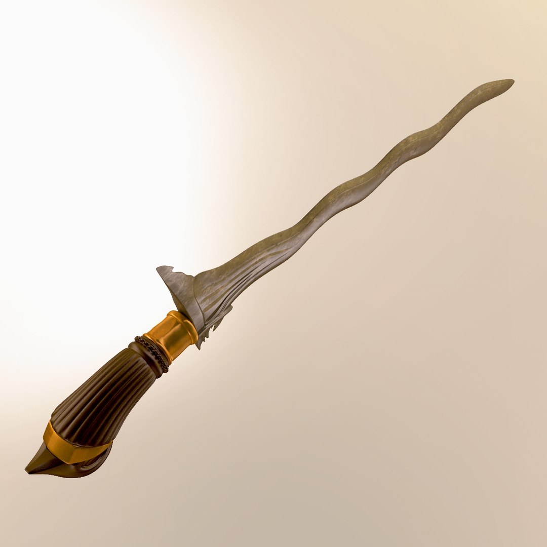 3d Keris Sword Model
