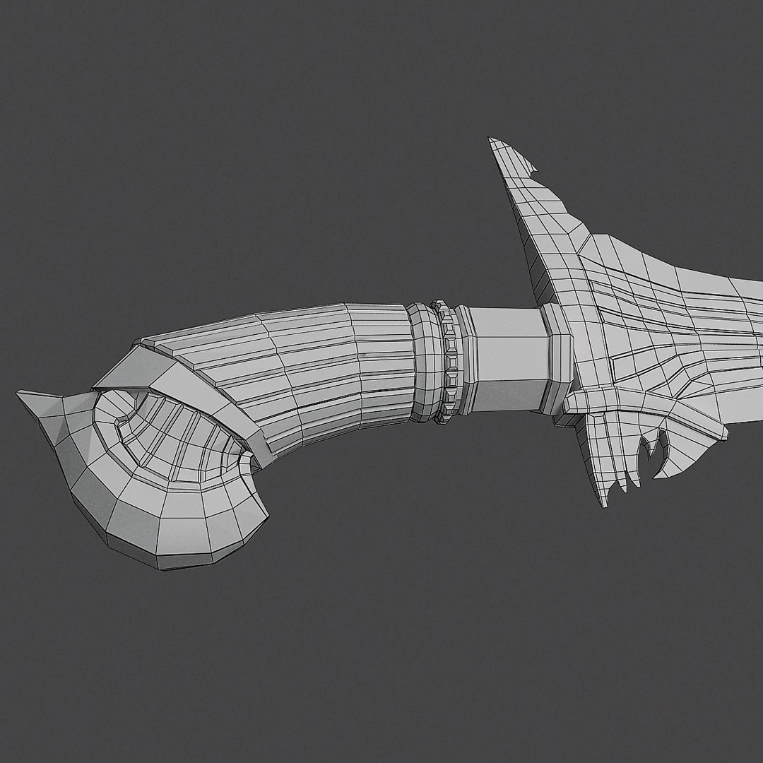 3d Keris Sword Model