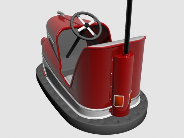 3d vintage bumper car model