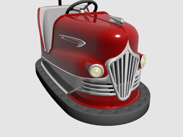 3d vintage bumper car model