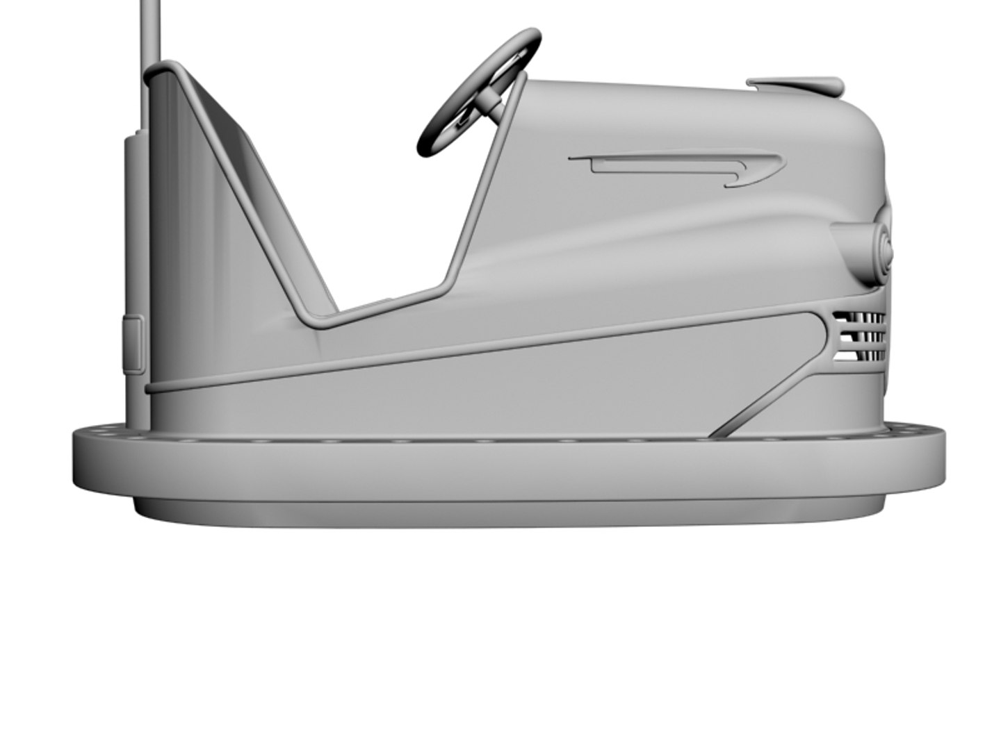 3d Vintage Bumper Car Model