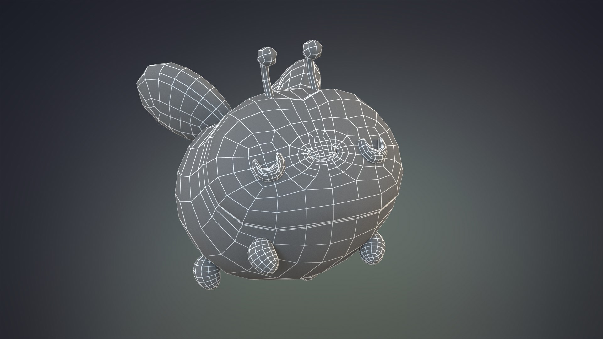 Cute cartoon bee 3D model - TurboSquid 1606446