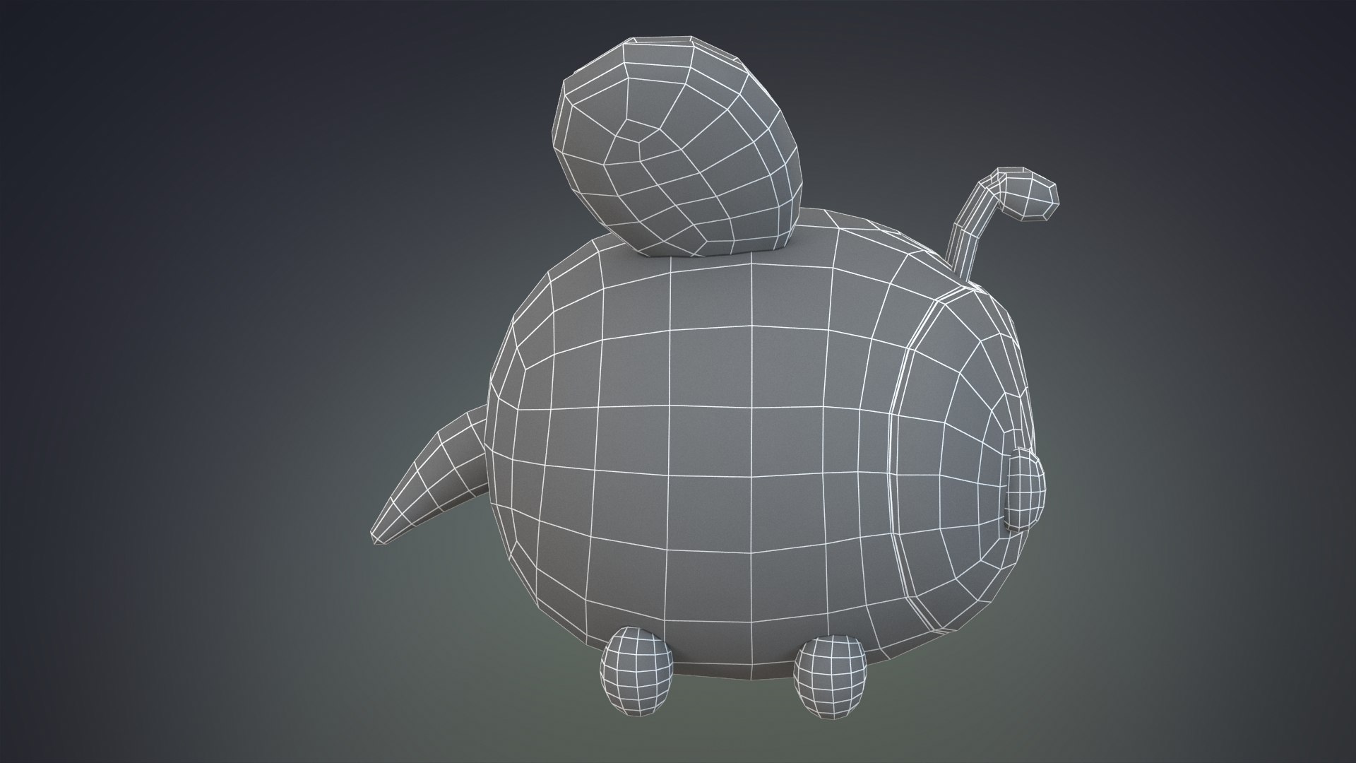 Cute cartoon bee 3D model - TurboSquid 1606446