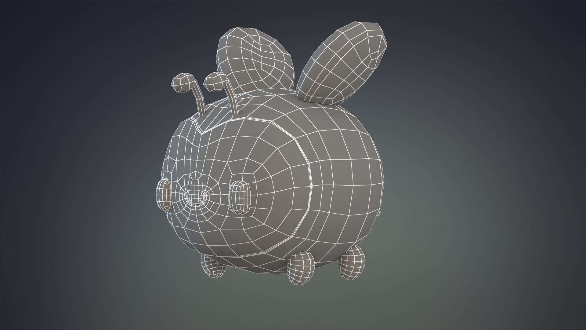 Cute cartoon bee 3D model - TurboSquid 1606446