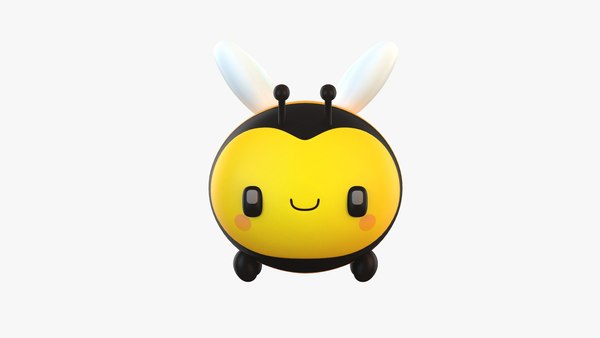 Cute cartoon bee 3D model - TurboSquid 1606446