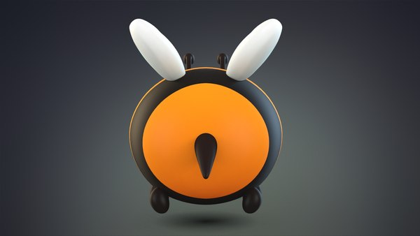Cute cartoon bee 3D model - TurboSquid 1606446