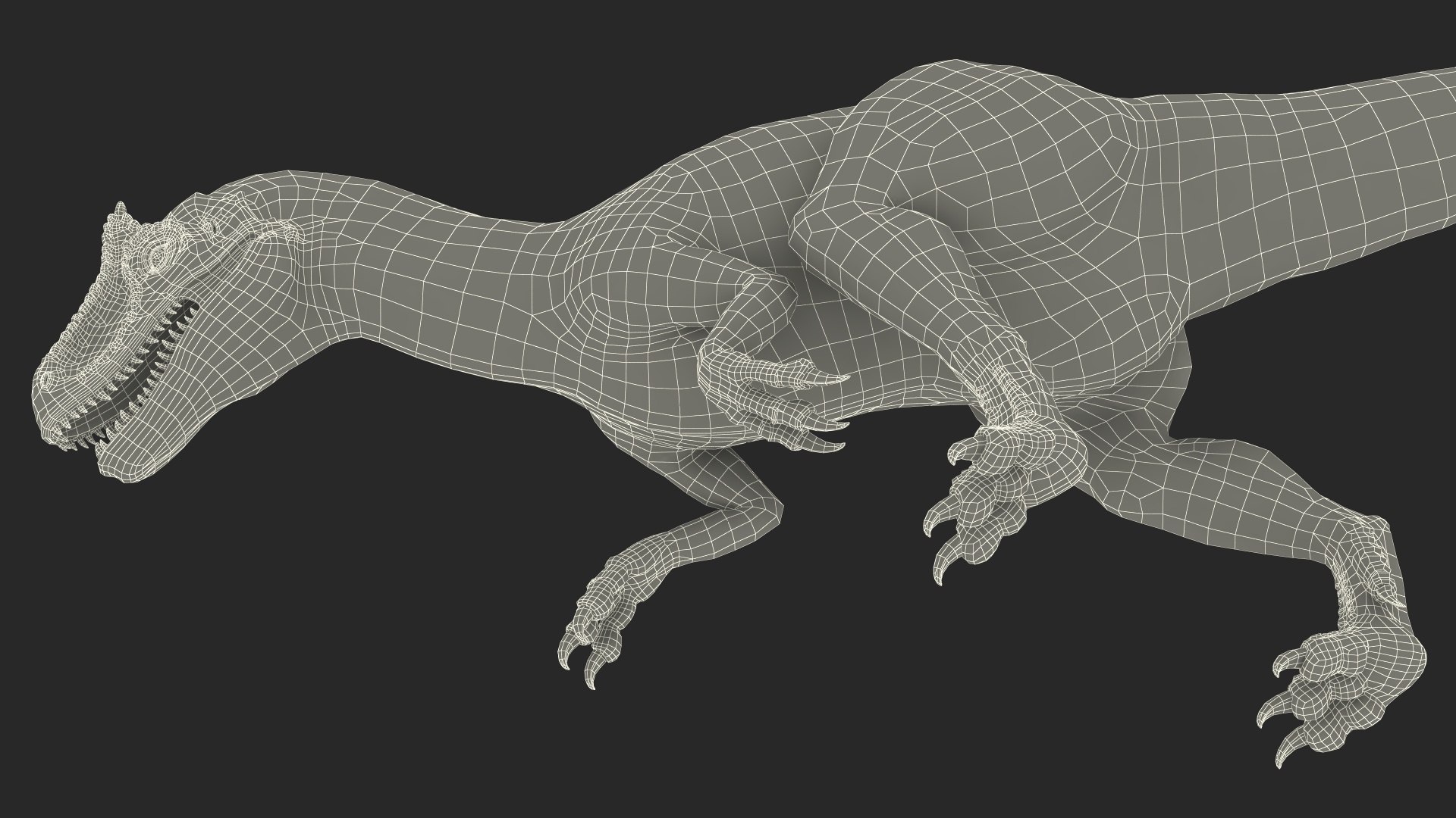 Allosaurus Running 3D model - TurboSquid 2161045