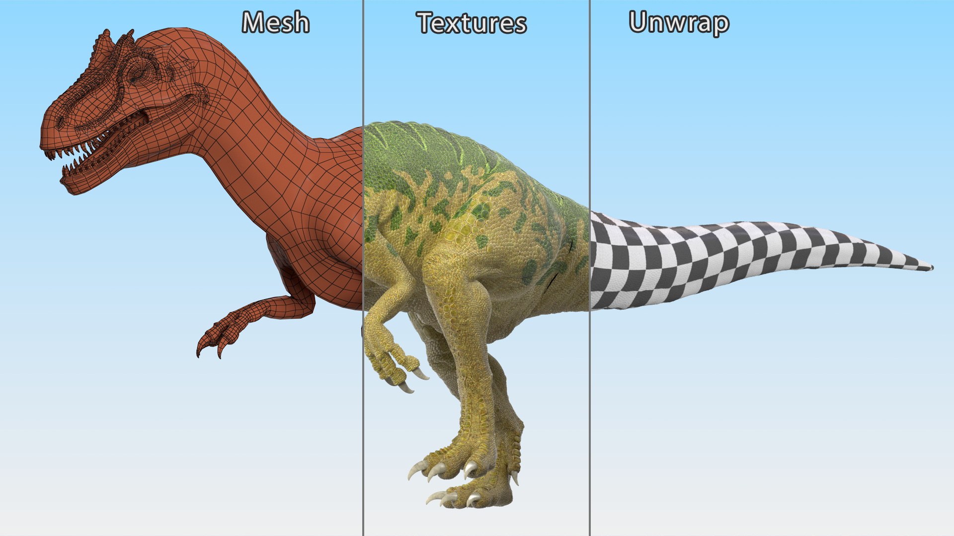 Allosaurus Running 3D model - TurboSquid 2161045
