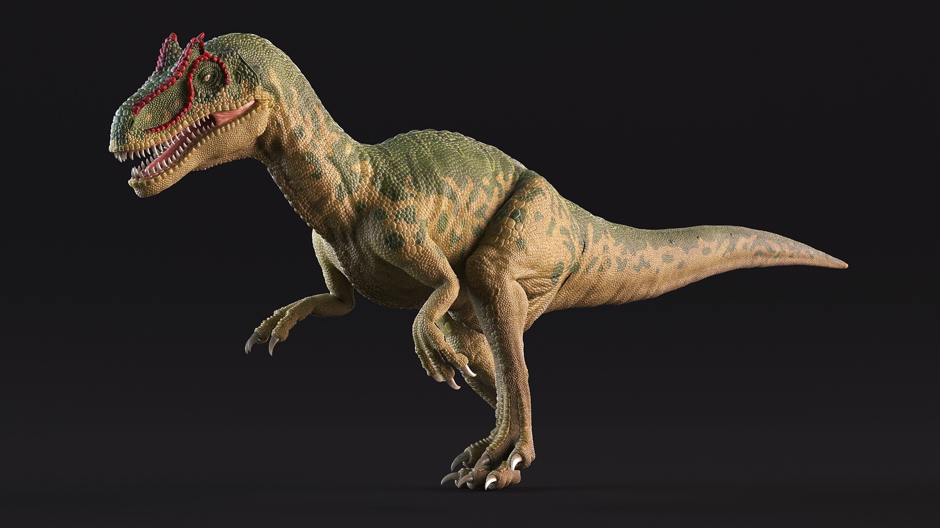 Allosaurus Running 3D model - TurboSquid 2161045
