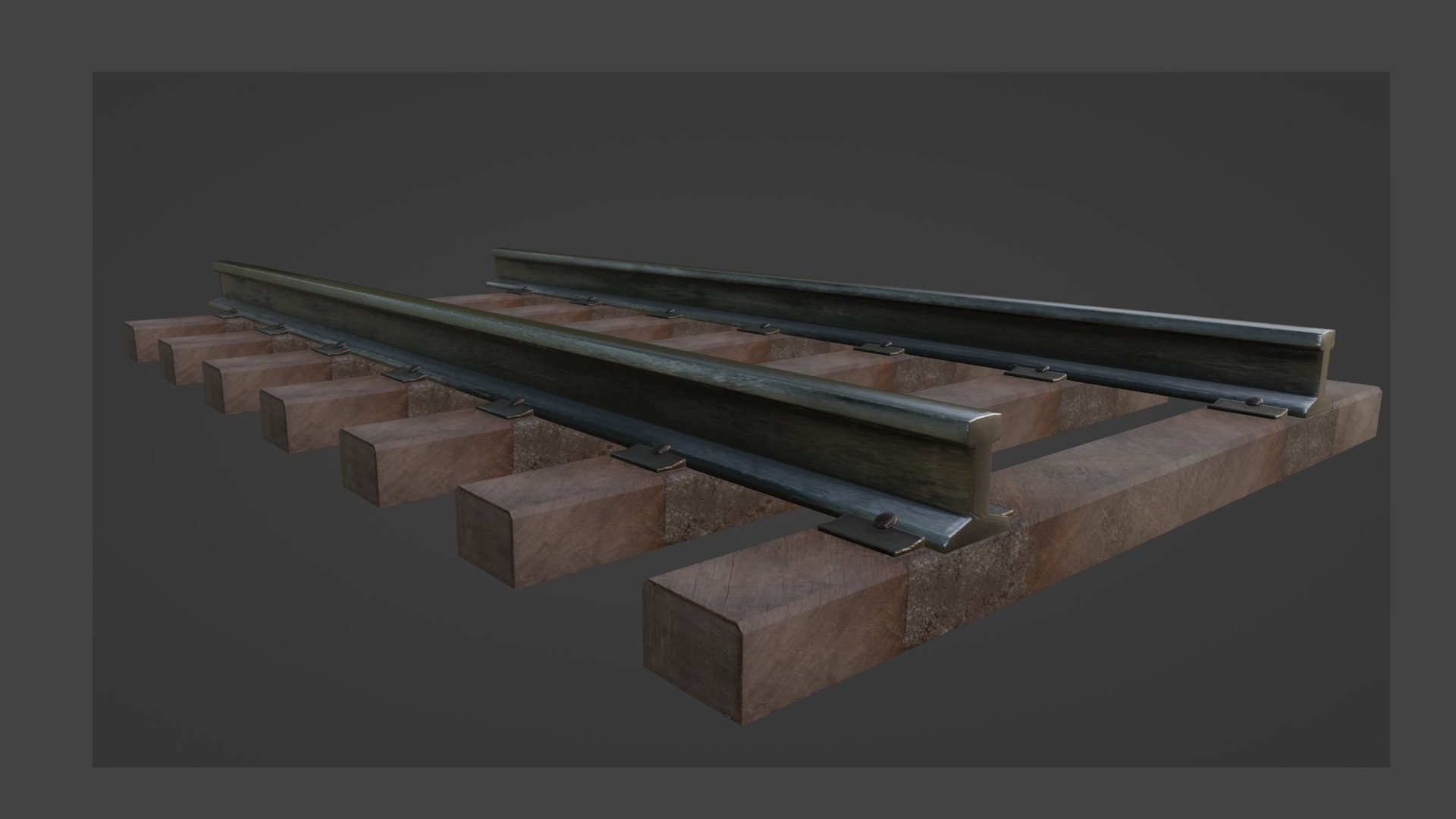 Parts Rail Railway Track 3D Model - TurboSquid 2246080