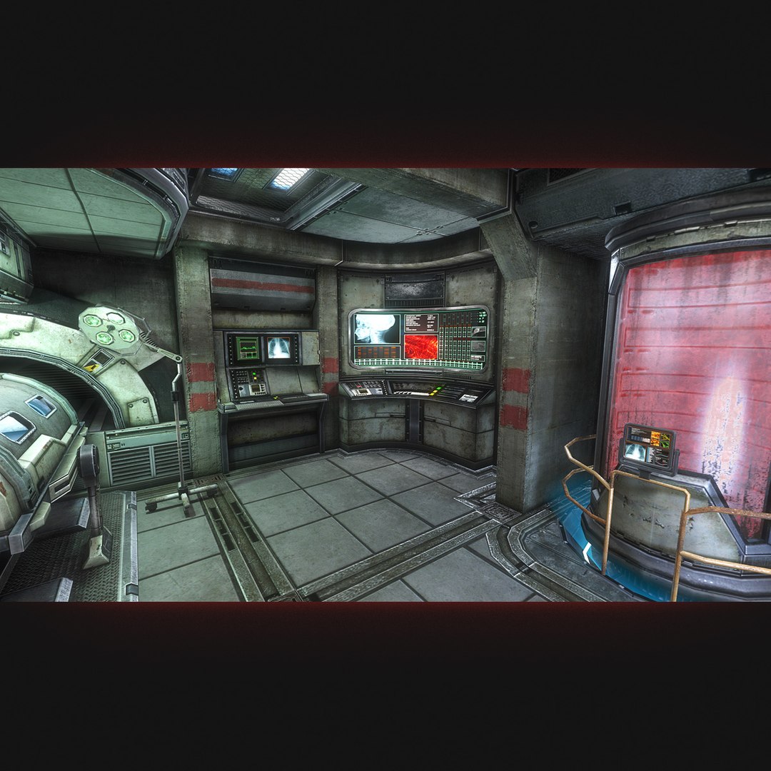 Sci-fi Medical Room 3d Model