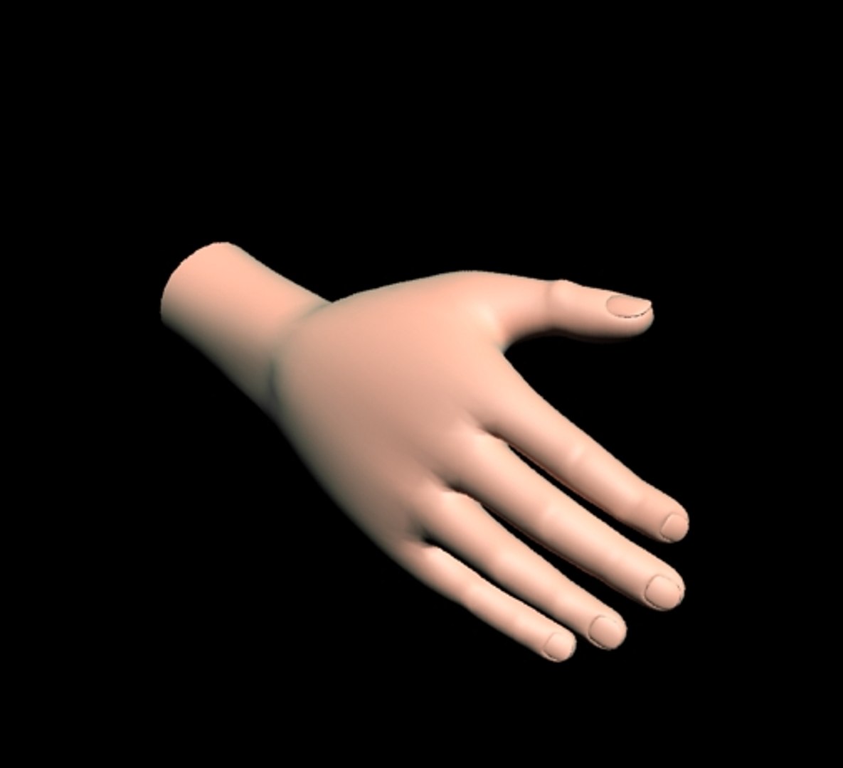 3ds Max Cartoon Character Hand