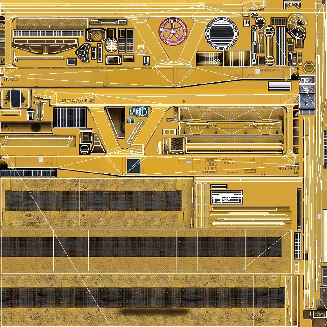 3d Model Car Transporter Wagon 1