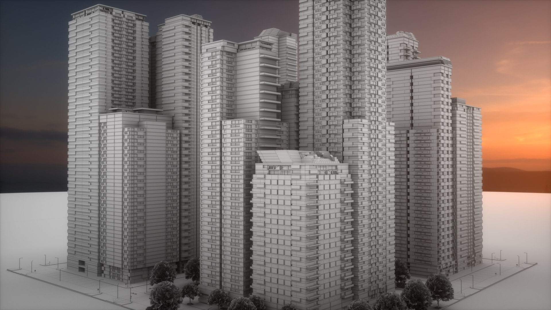 3D City Block Type A07 model - TurboSquid 2091258
