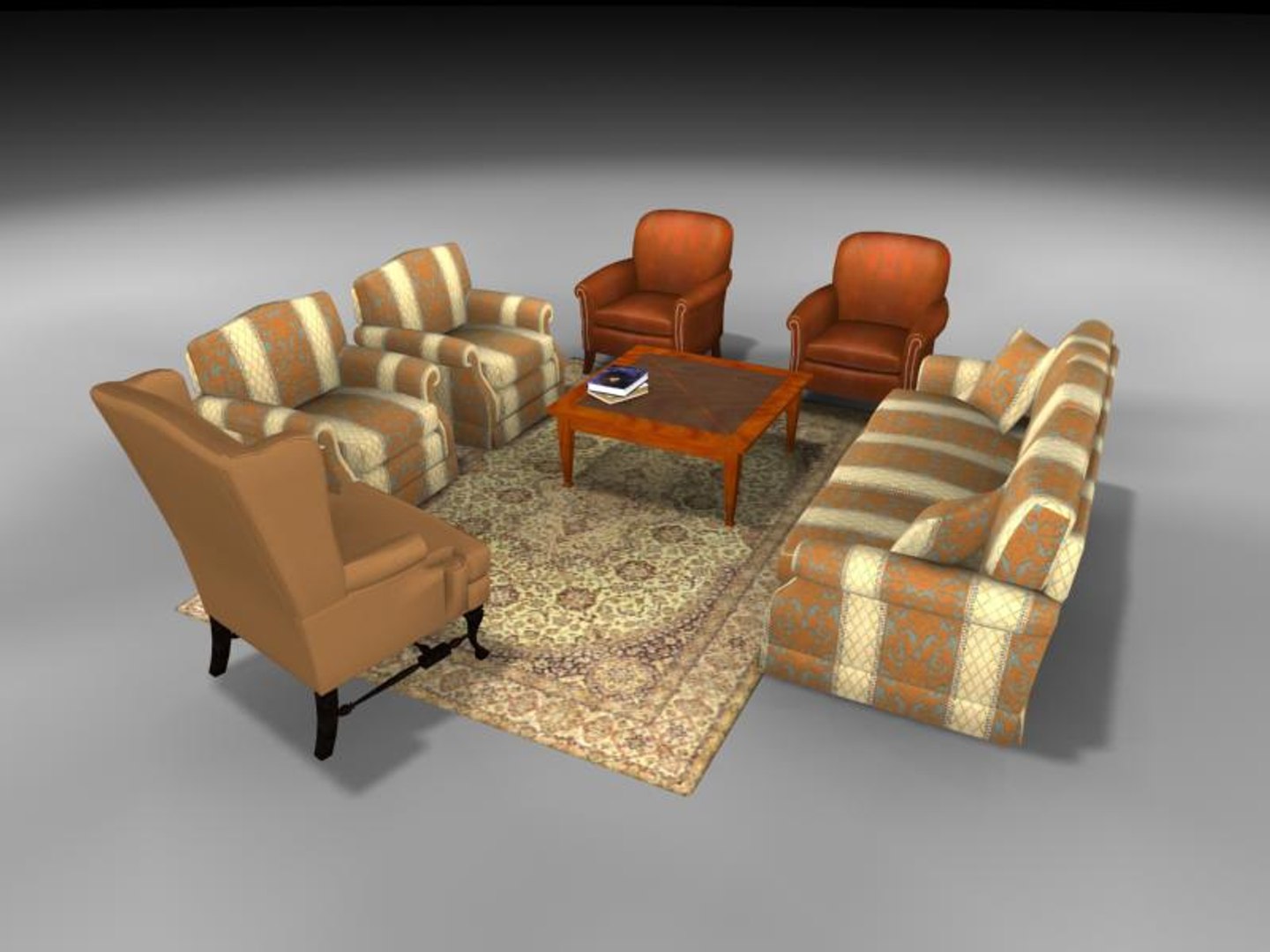 3d model living room