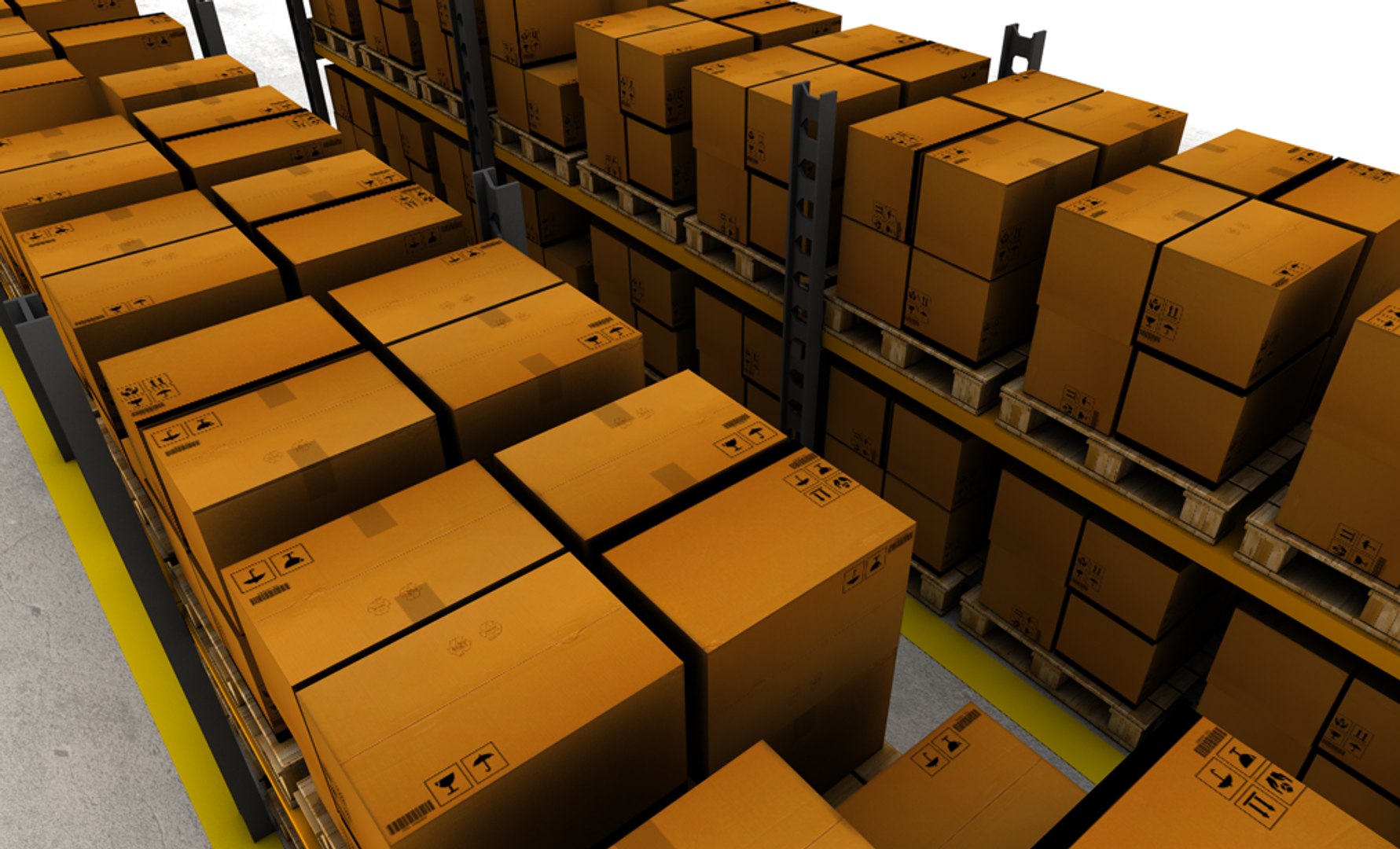 3d Warehouse Rack Set Model