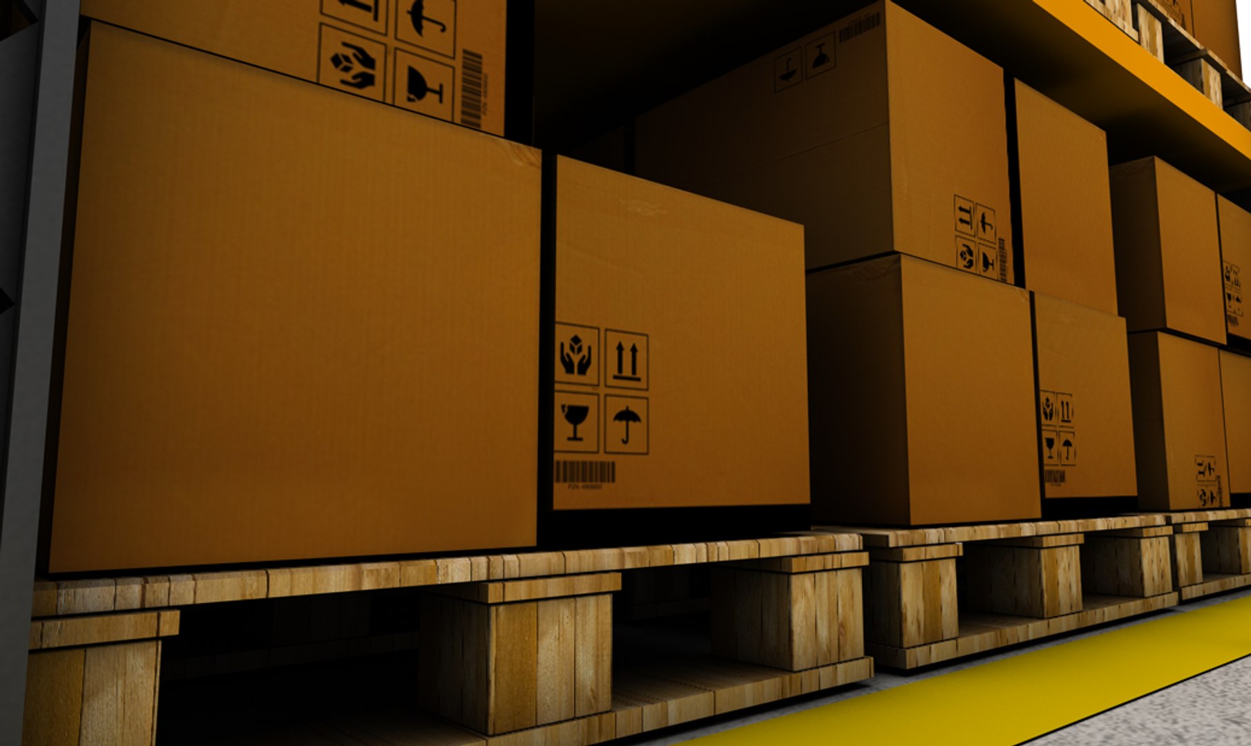 3d Warehouse Rack Set Model