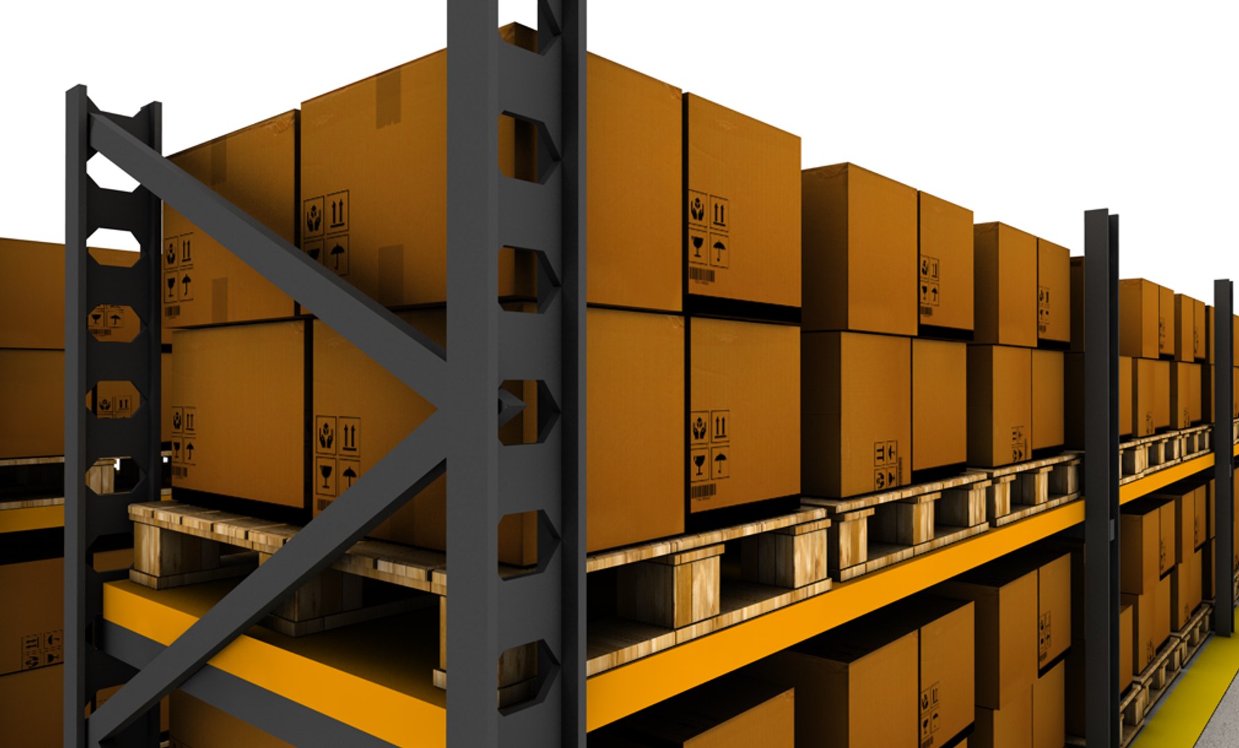 3d Warehouse Rack Set Model