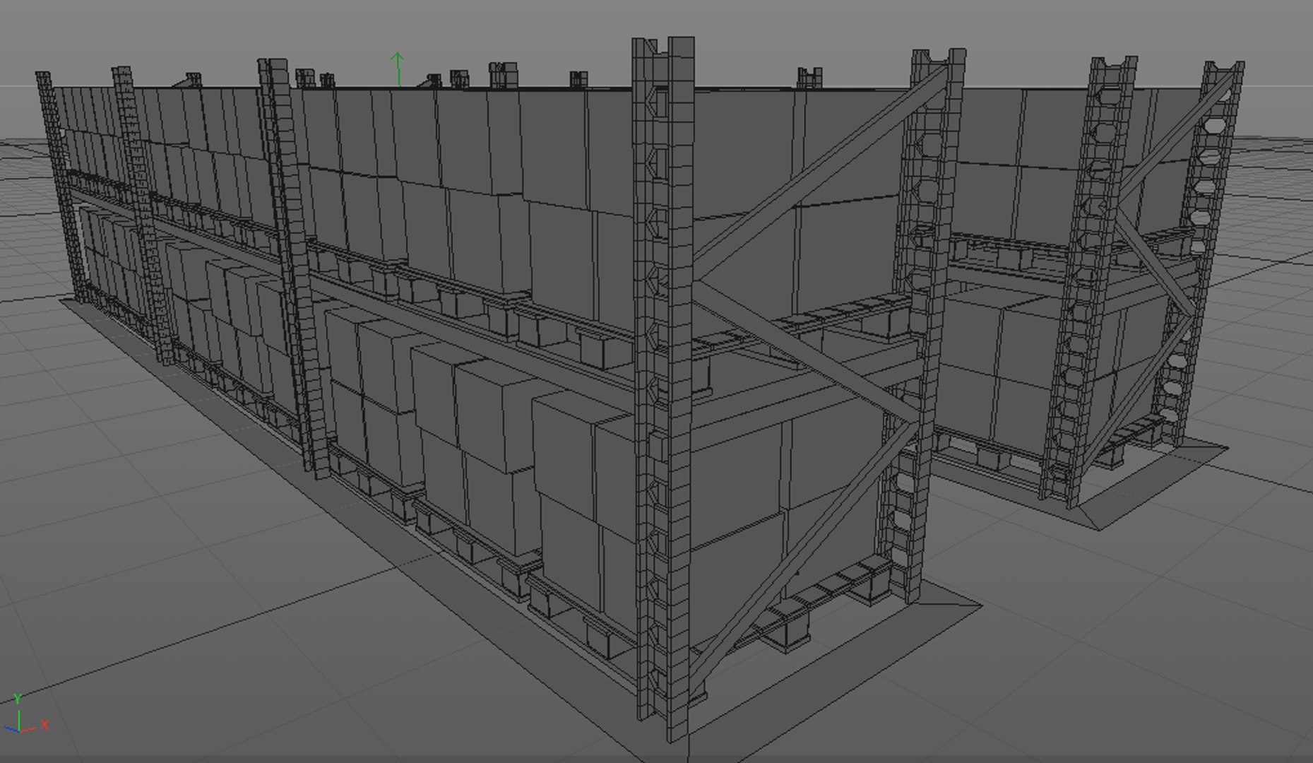 3d Warehouse Rack Set Model