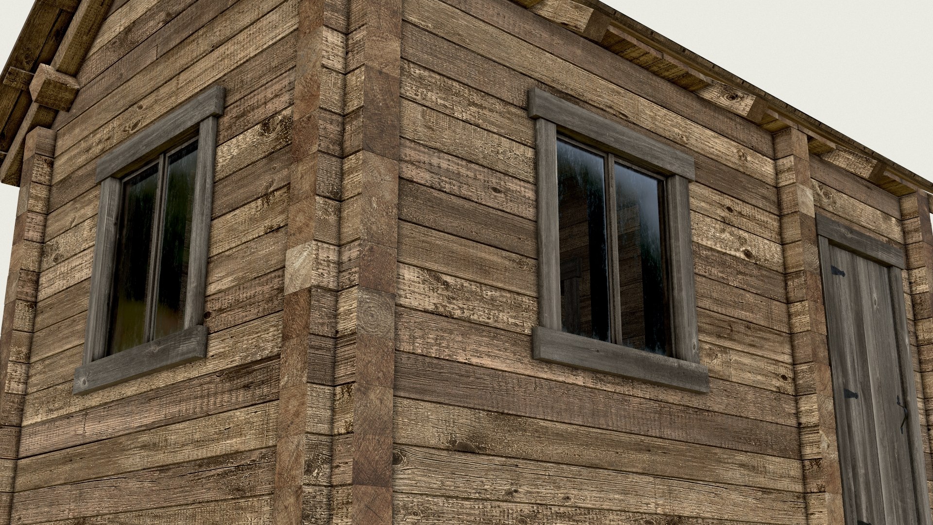 Rustic Log Cabin Wooden House 3D Model - TurboSquid 1657143