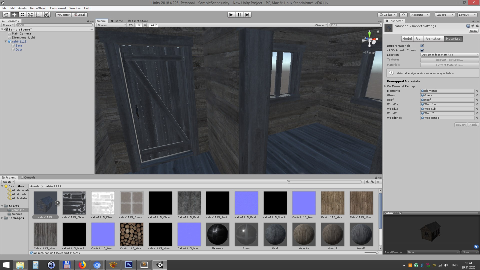 Rustic Log Cabin Wooden House 3D Model - TurboSquid 1657143