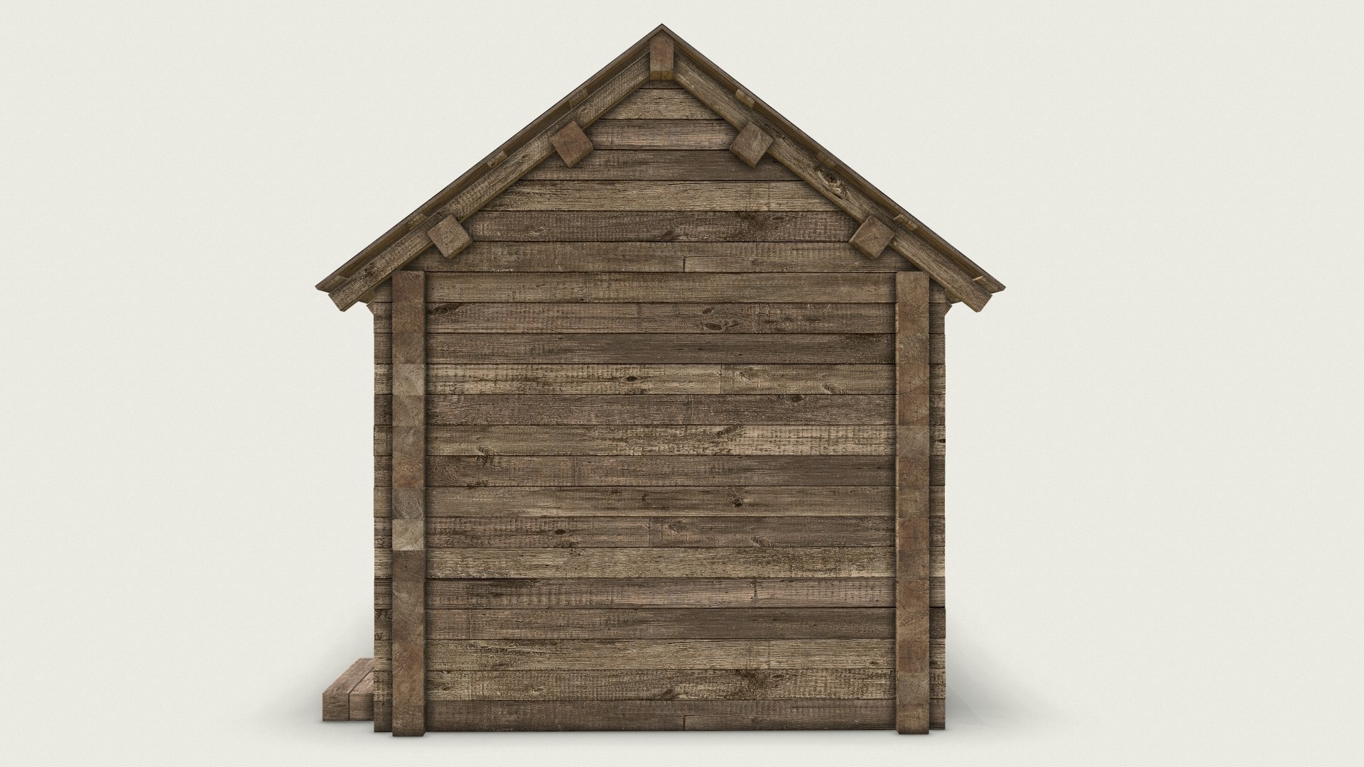 Rustic Log Cabin Wooden House 3D Model - TurboSquid 1657143