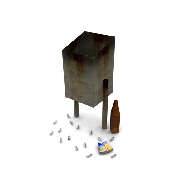 dust garbage 3d model