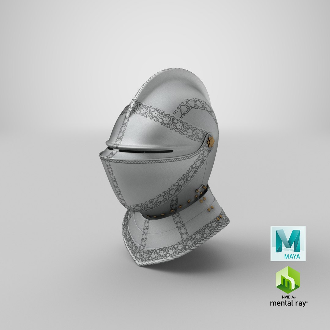 Medieval armet helmet 3D model - TurboSquid 1521249