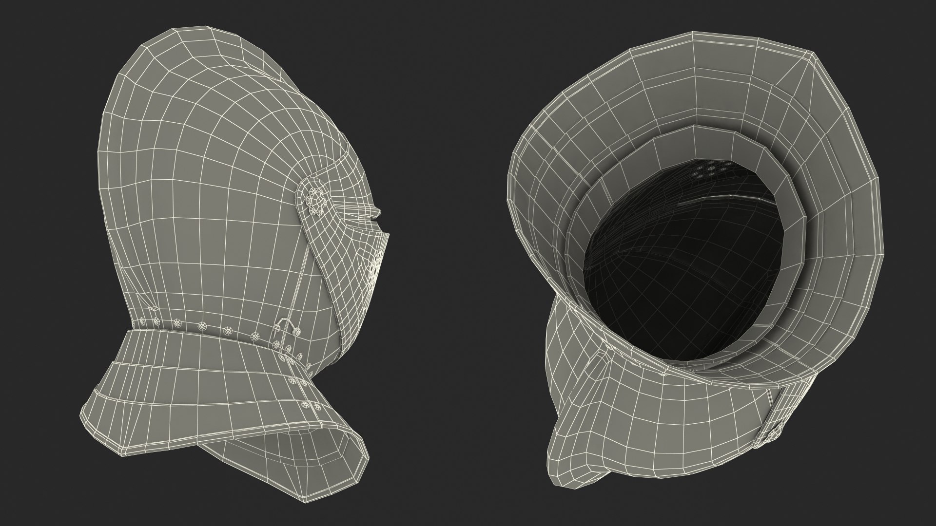 Medieval armet helmet 3D model - TurboSquid 1521249