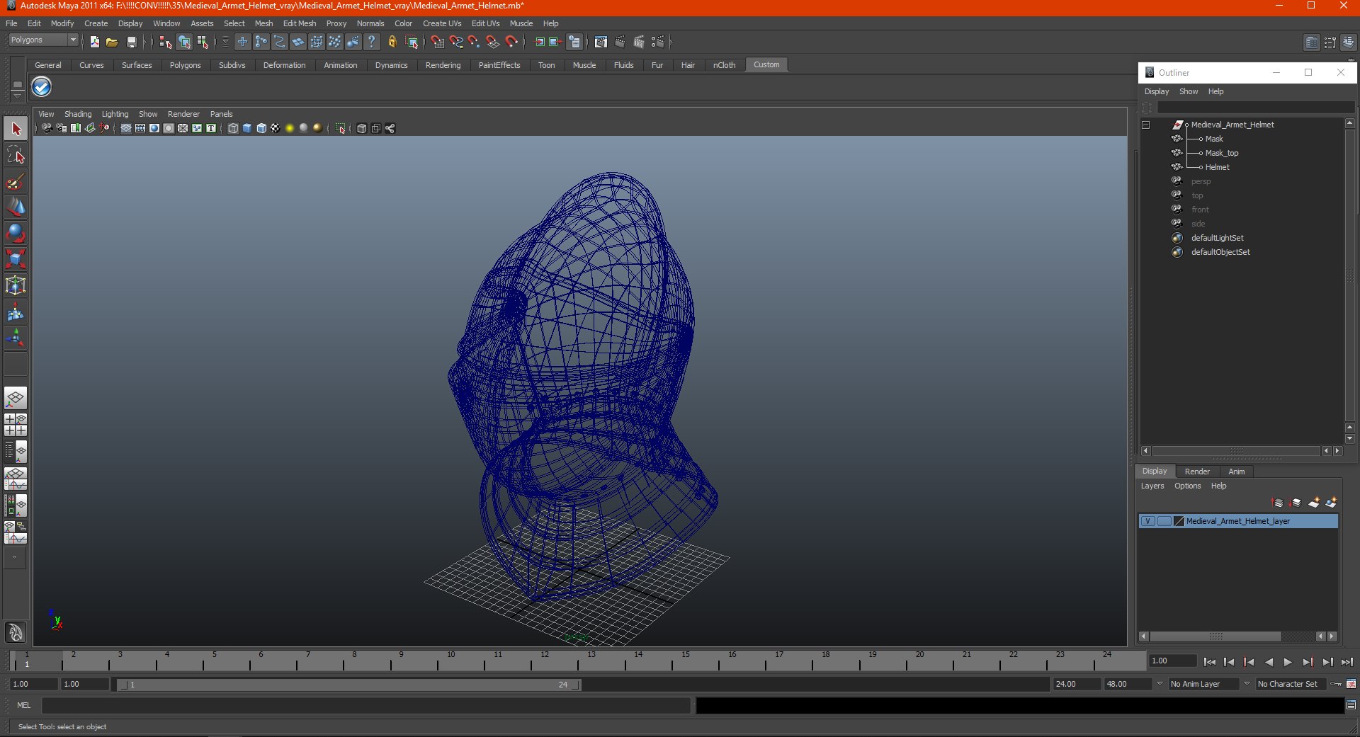 Medieval Armet Helmet 3D Model - TurboSquid 1521249