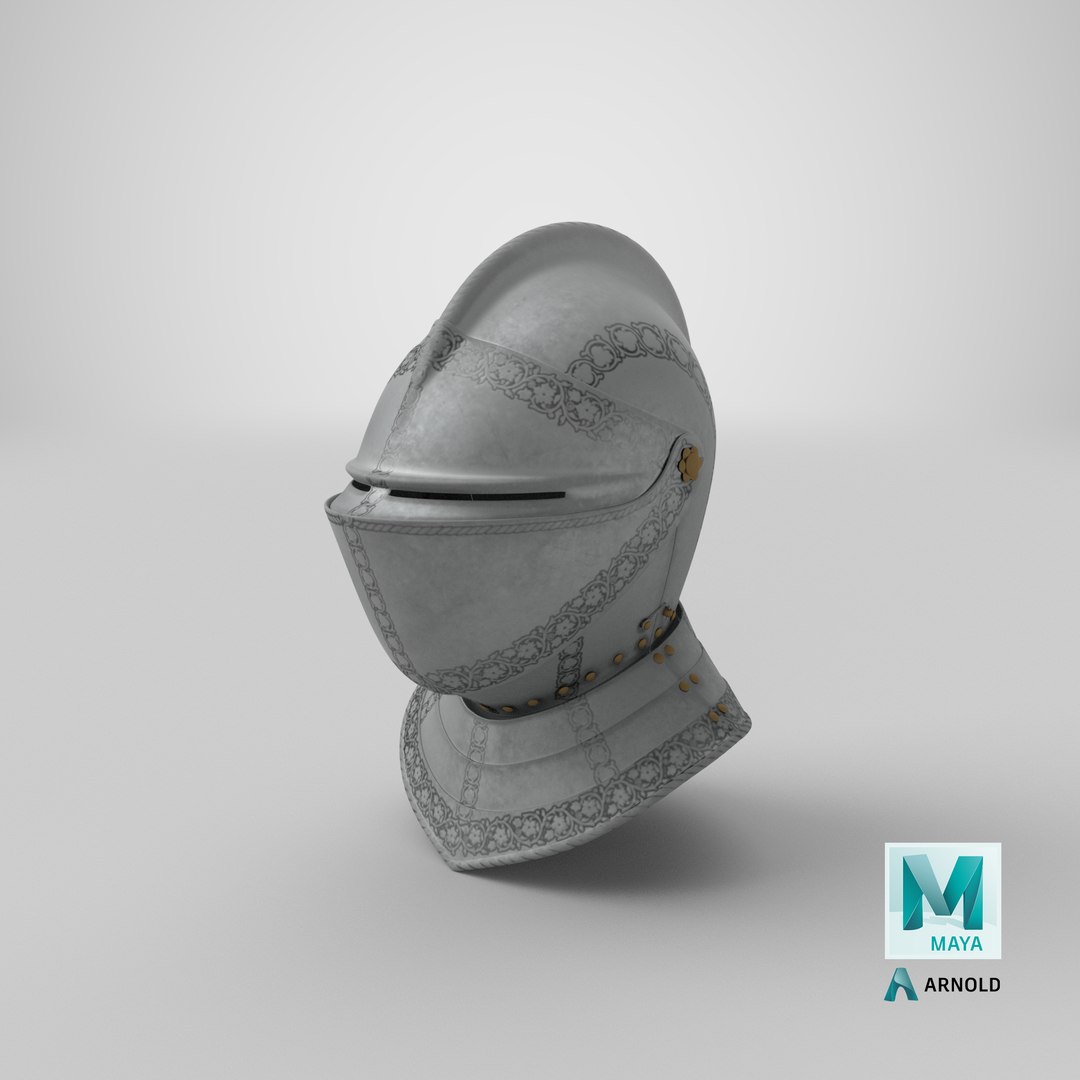Medieval armet helmet 3D model - TurboSquid 1521249