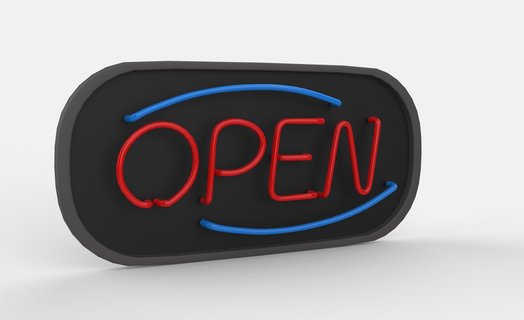 3D LED Open Sign 3D Model Model - TurboSquid 2351566