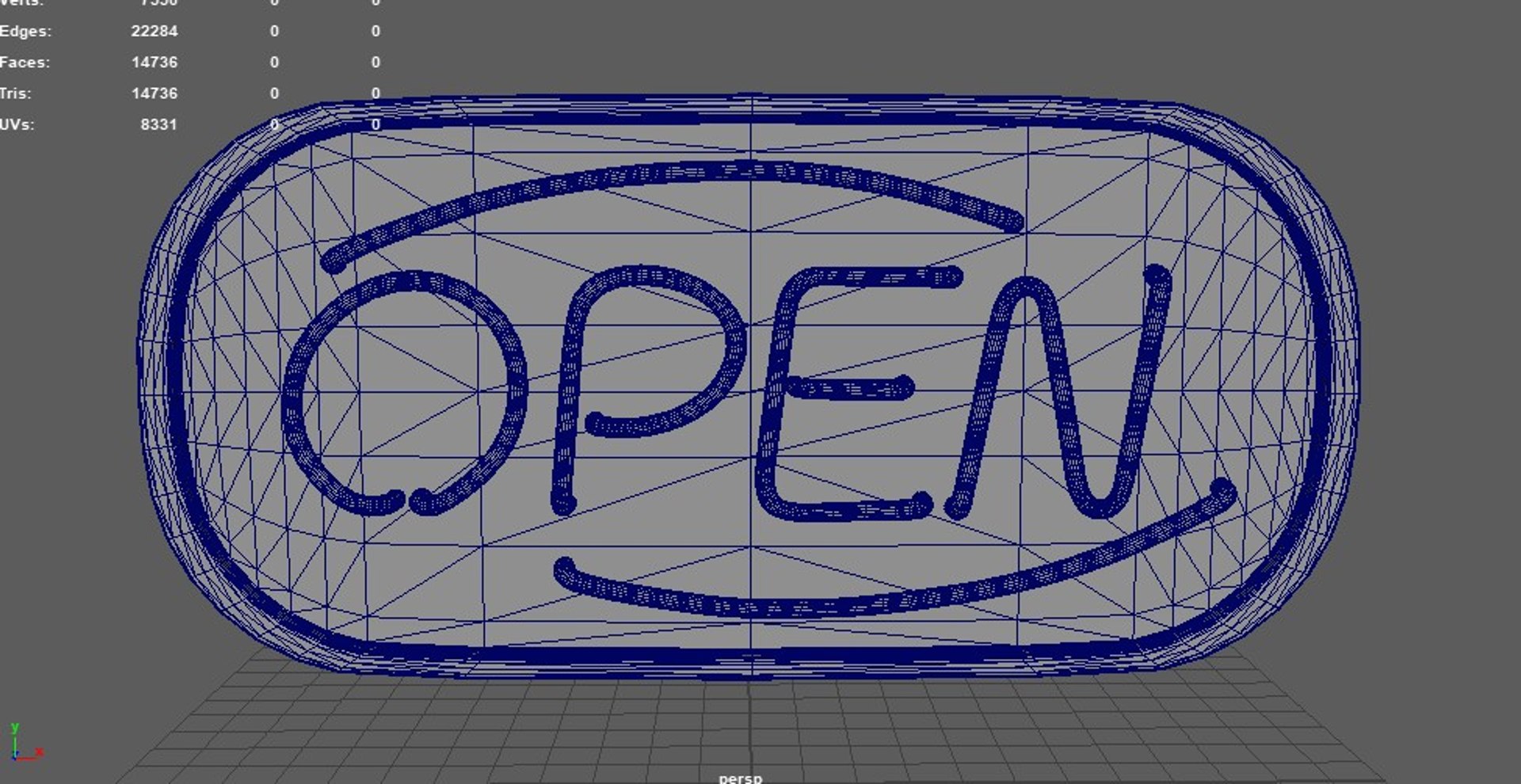 3D LED Open Sign 3D Model Model - TurboSquid 2351566